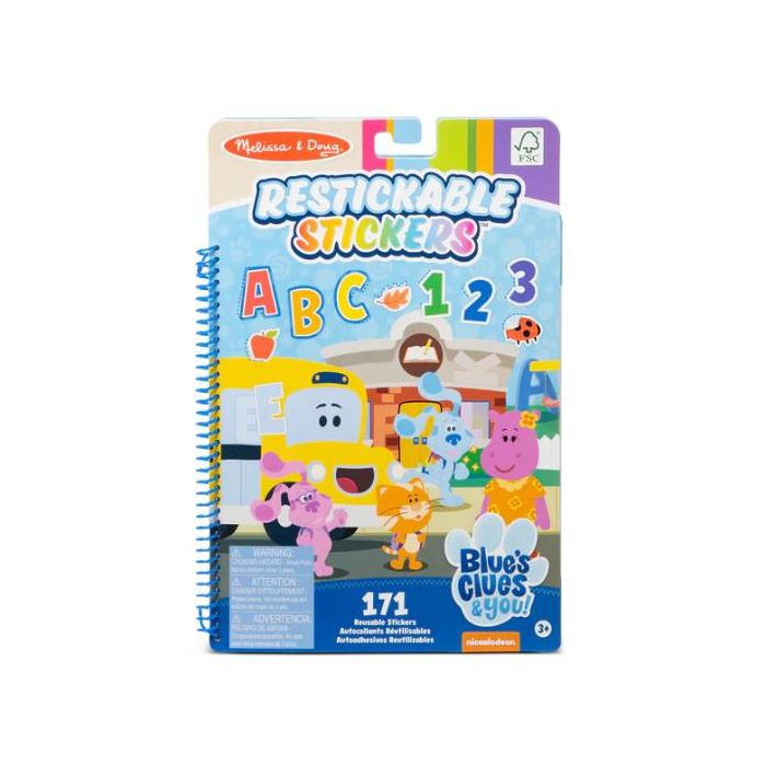 Melissa & Doug Blues Clues & You Restickable Stickers Numbers & Letters ...
